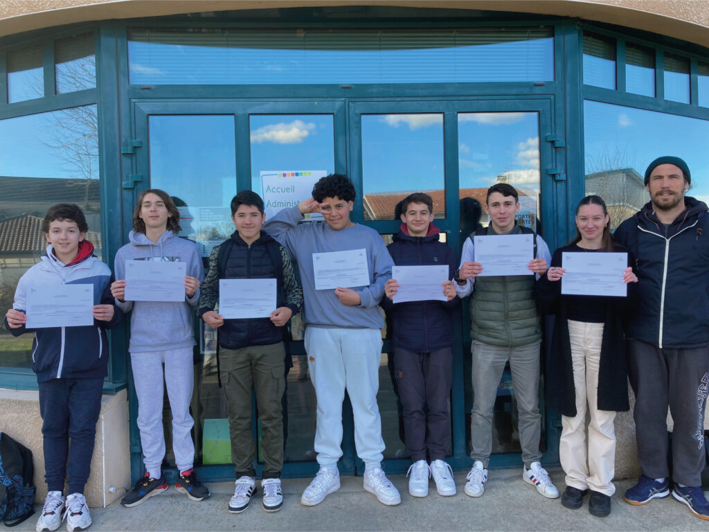 Remise de diplôme du PSC1 - Ensemble Scolaire Privé Vincent de Paul